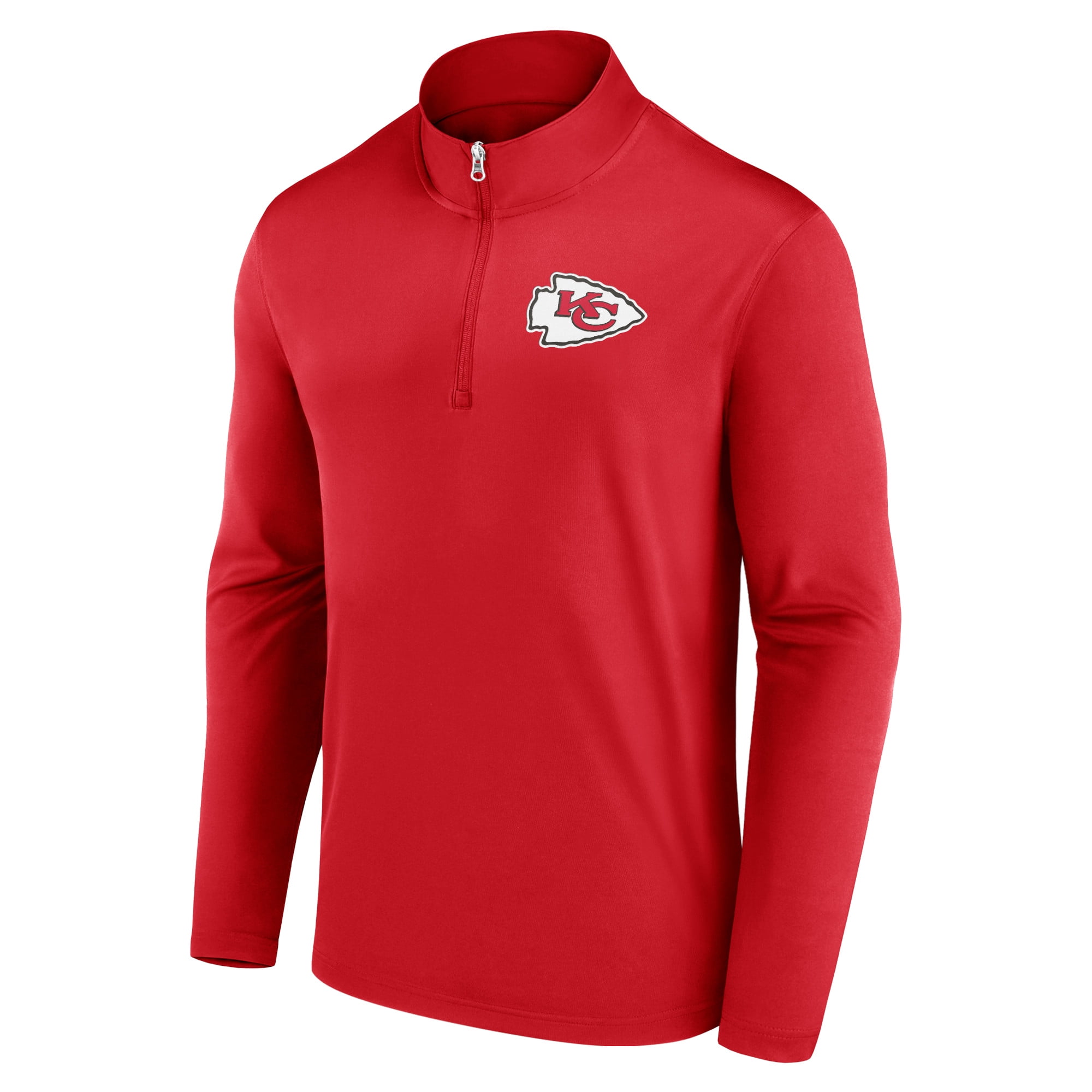 Fanatics Men's Quarter-Zip Pullover NFL Logo Long Sleeve Raglan 100% ...