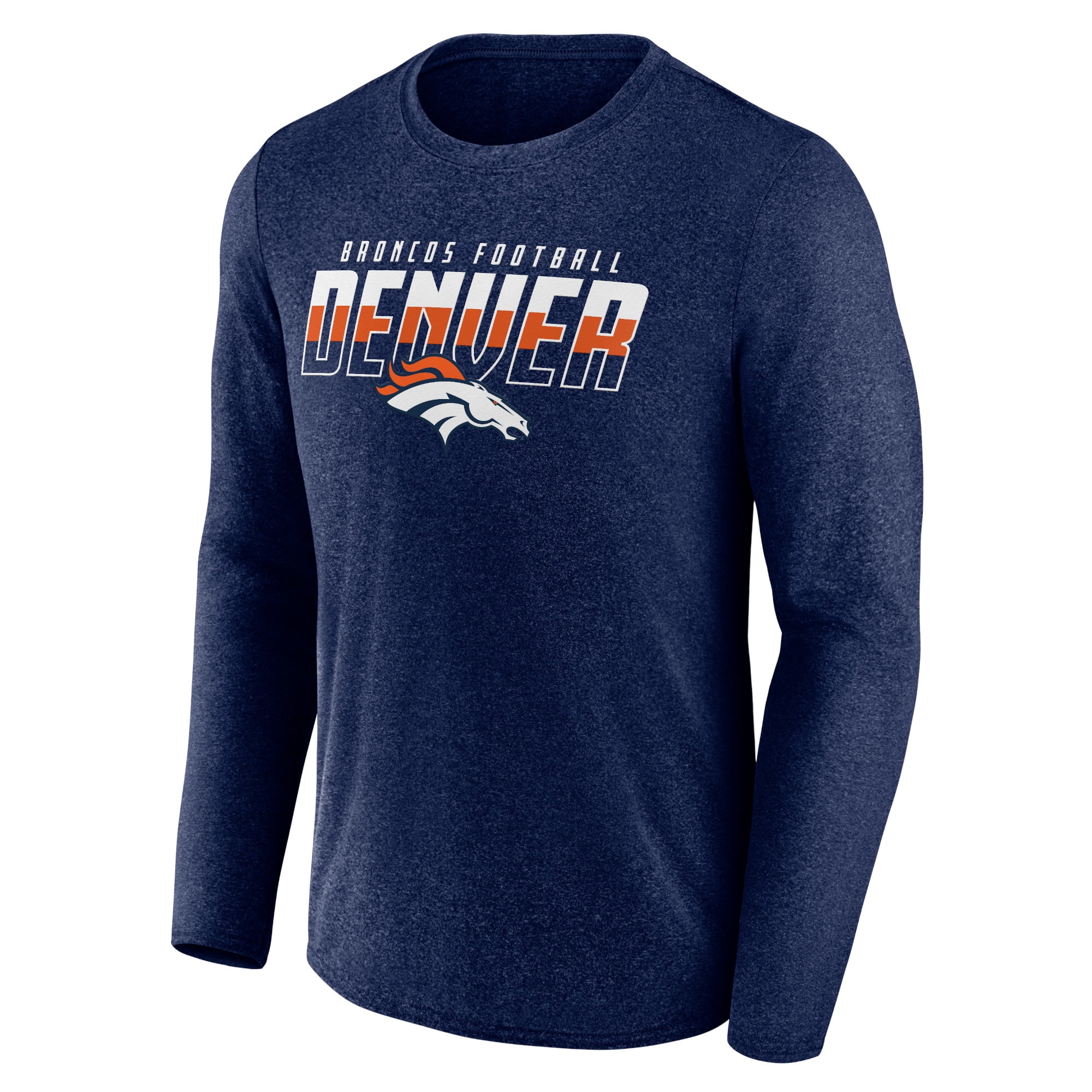 Mens Primry Color Long Sleeve Synthetic Crew Tee Slant Full Name & Logo ...