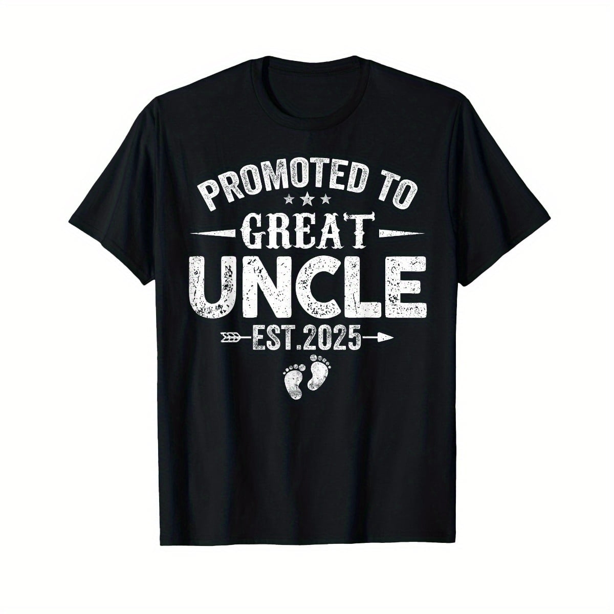 Mens Promoted To Great Uncle Est 2025 Soon To Be New Uncle T-Shirt ...