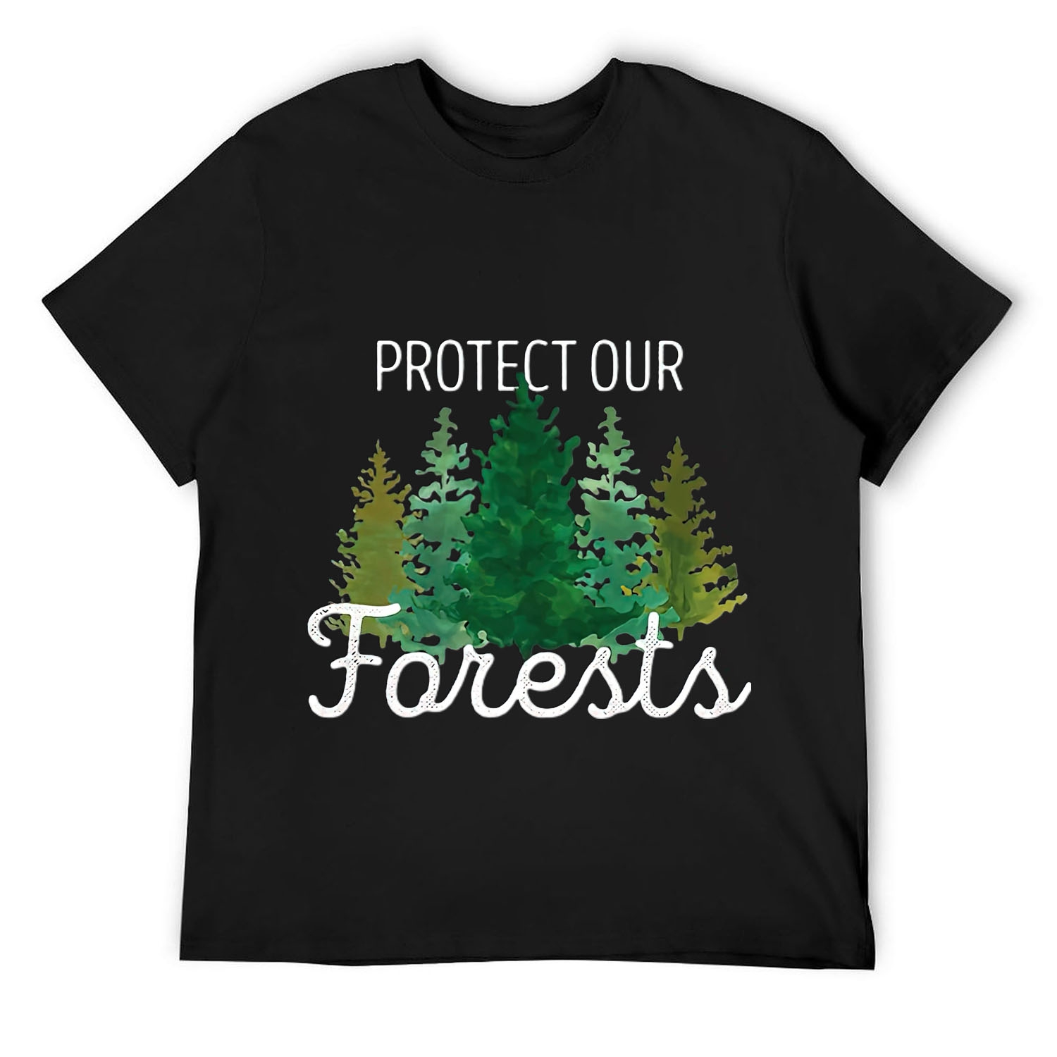 Mens Protect Our Forests Classic National Park Outdoor Wanderer T-Shirt ...