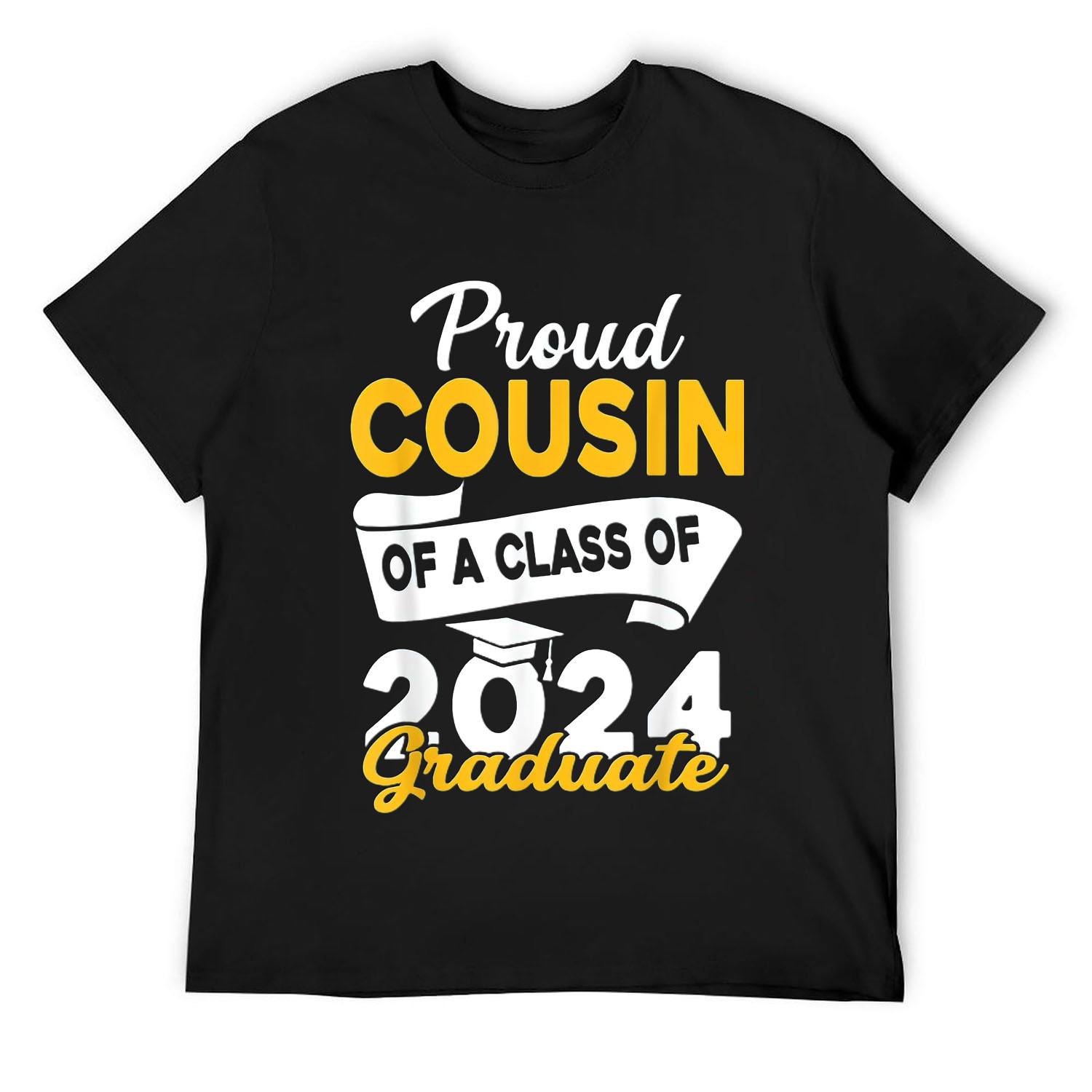 Mens Proud Cousin Of A 2024 Graduate Graduation Family Matching T-Shirt ...