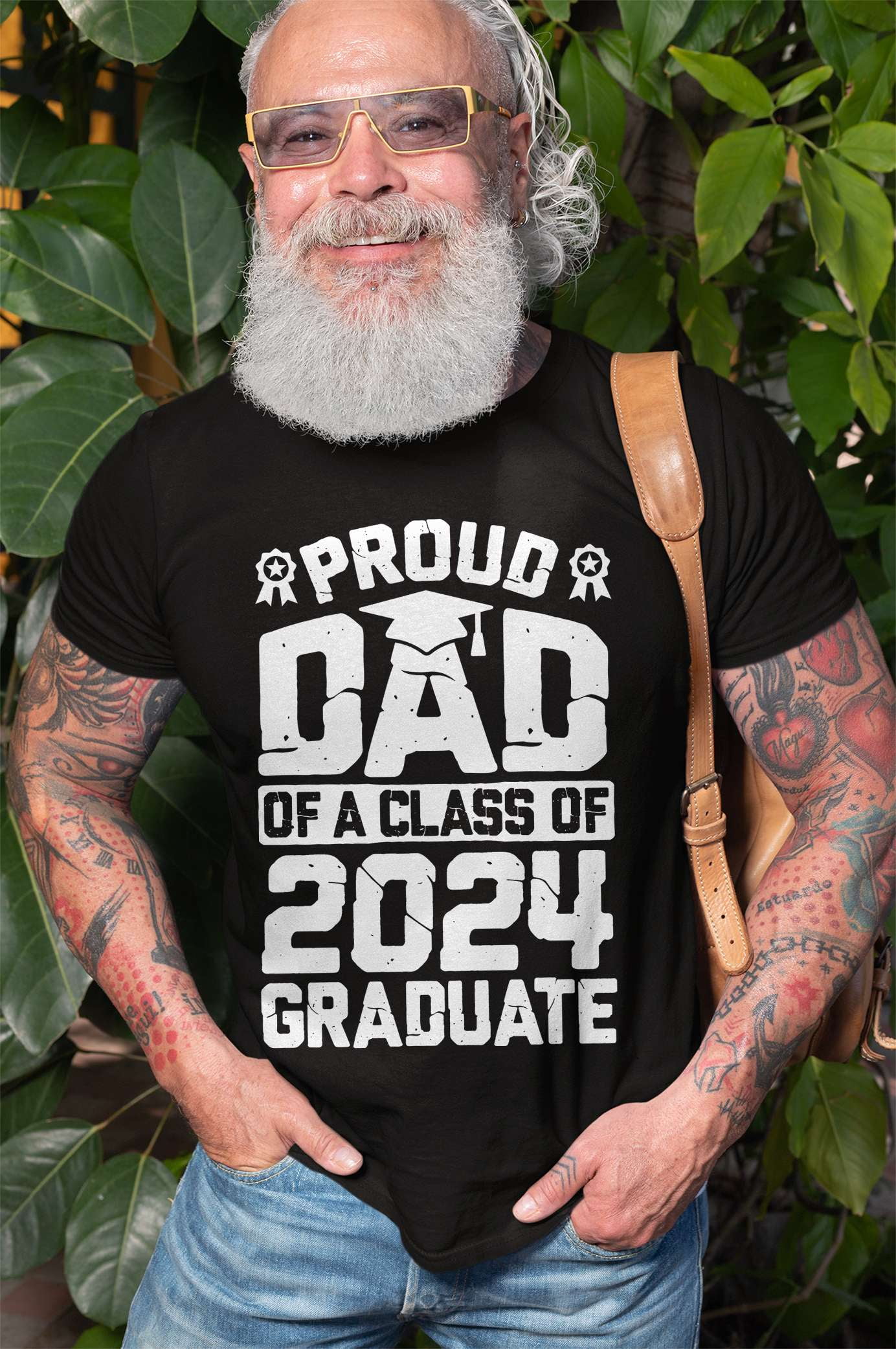 Mens Proud Dad Of A Class Of 2024 Graduate T-shirt Graduate Dad Shirt ...