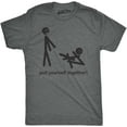 Mens Pull Yourself Together Funny Self Mocking Stick Figure T shirt ...