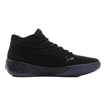 Puma Tazon 6 Wide Fracture FM Men's Faux Suede Trainers Shoes Black ...