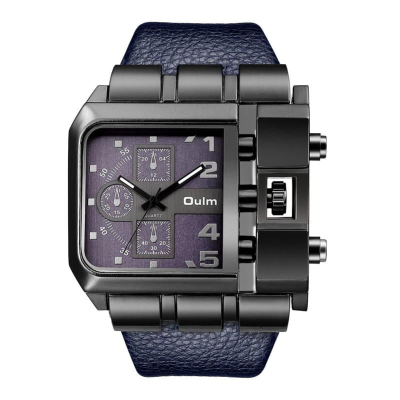Mens Quartz Wristwatch with Square Dial, Stylish Casual Wear Square ...