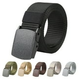 Mens Quick Release Canvas Belt Outdoor Training Durable Buckle Design ...