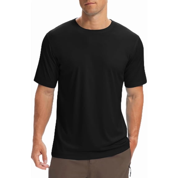 Mens Rashguard Swim Shirts Short Sleeve UPF 50+ Sun Protection SPF ...