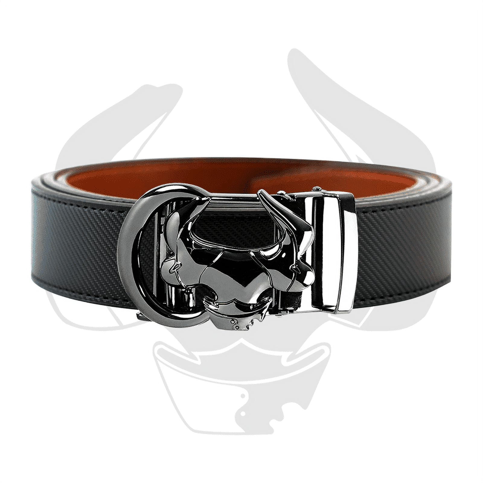 Mens Ratchet Belts,Hard To Buy For Golden Bull Leather Belt With Gift ...