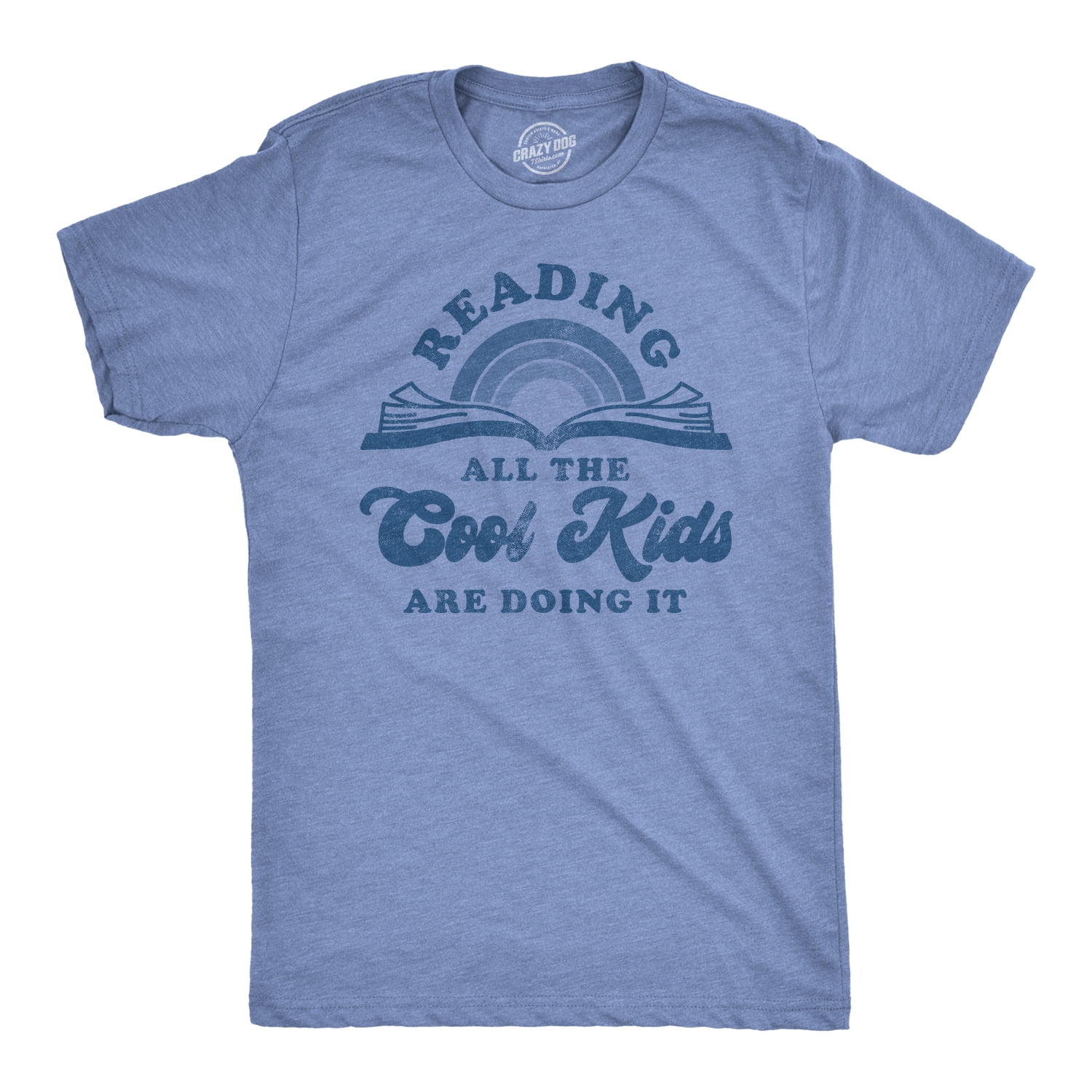 Mens Reading All The Cool Kids Are Doing It T Shirt Funny Books Tee ...