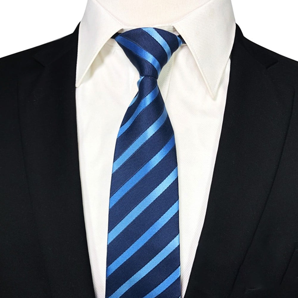 Mens Ready Knot Pre Tied Formal Zip Tie Neck Wear Fashion Wedding Party ...