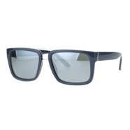 All Black Narrow Rectangular Thin Plastic Mens Minimal Mod Sunglasses - Walmart.com