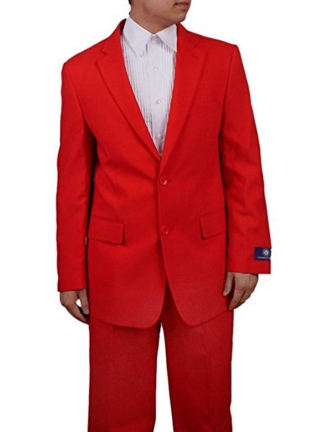 Mens Red Dress Suit - Includes Jacket & Pants - Walmart.com