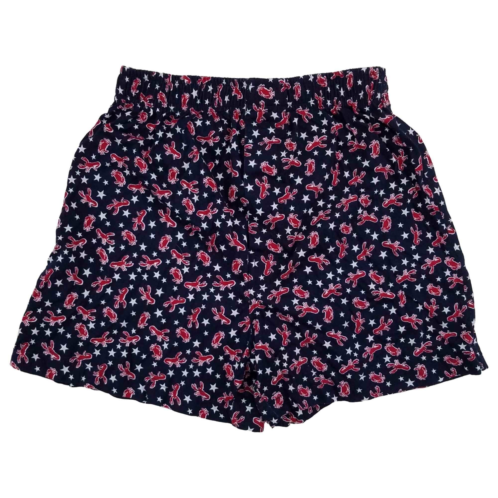 Mens Red White & Blue Patriotic Crab Lobster Underwear Boxers Boxer ...