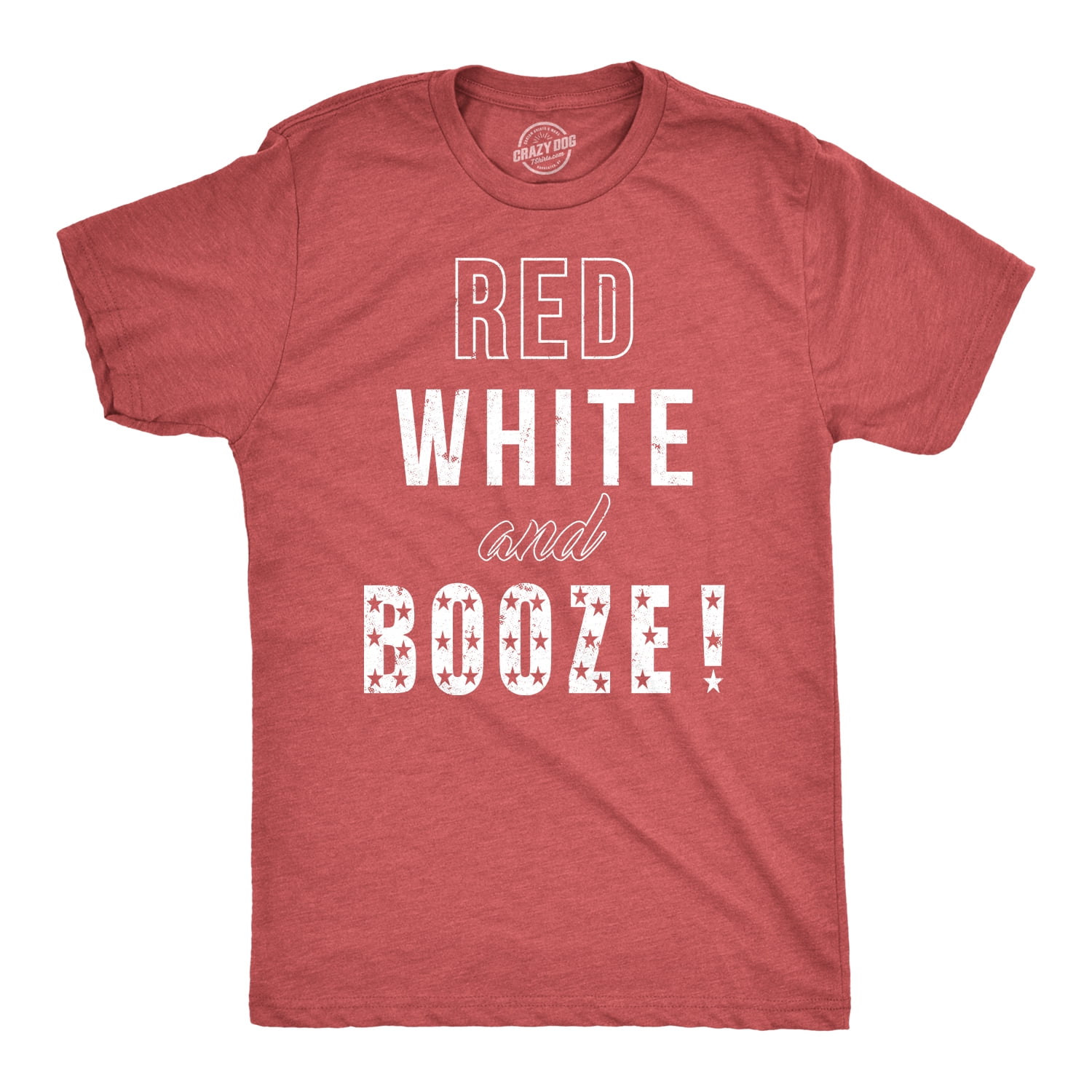 Mens Red White and Booze Funny Drinking Tees USA Hilarious Vintage ...