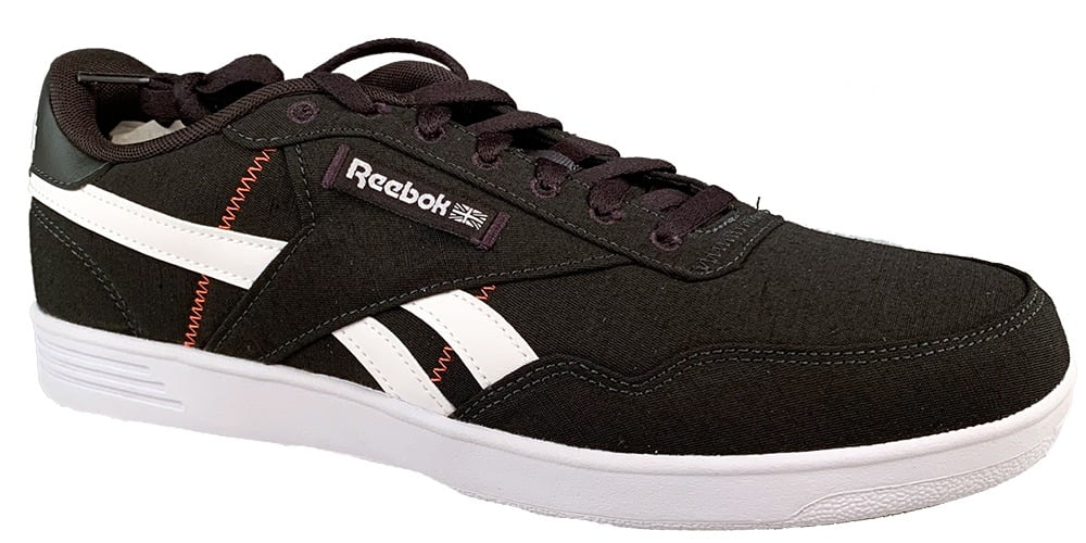 Mens Reebok CLUB MEMT TXTL Shoe Size: 9 Night Black - Dynamic Red ...
