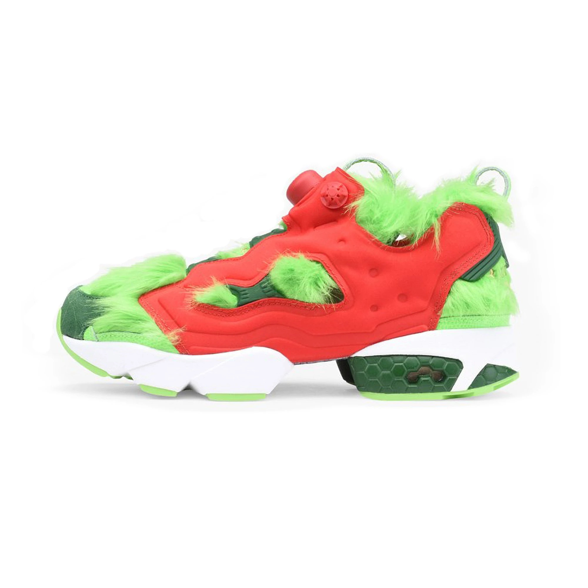Mens Reebok Instapump Fury CV Villain Semi Solar Green Scarlet Pine Gr ...