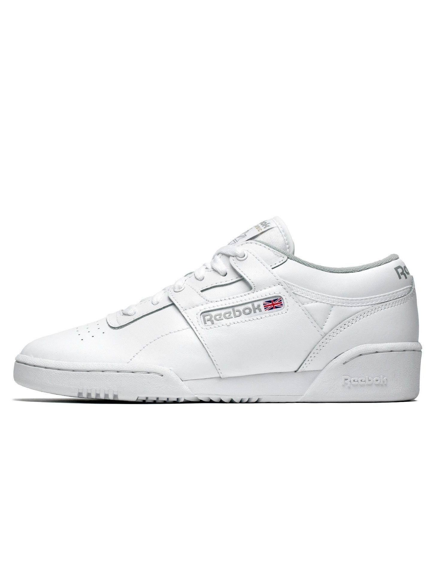 Mens Reebok Workout Low White Grey CN0636 - Walmart.com