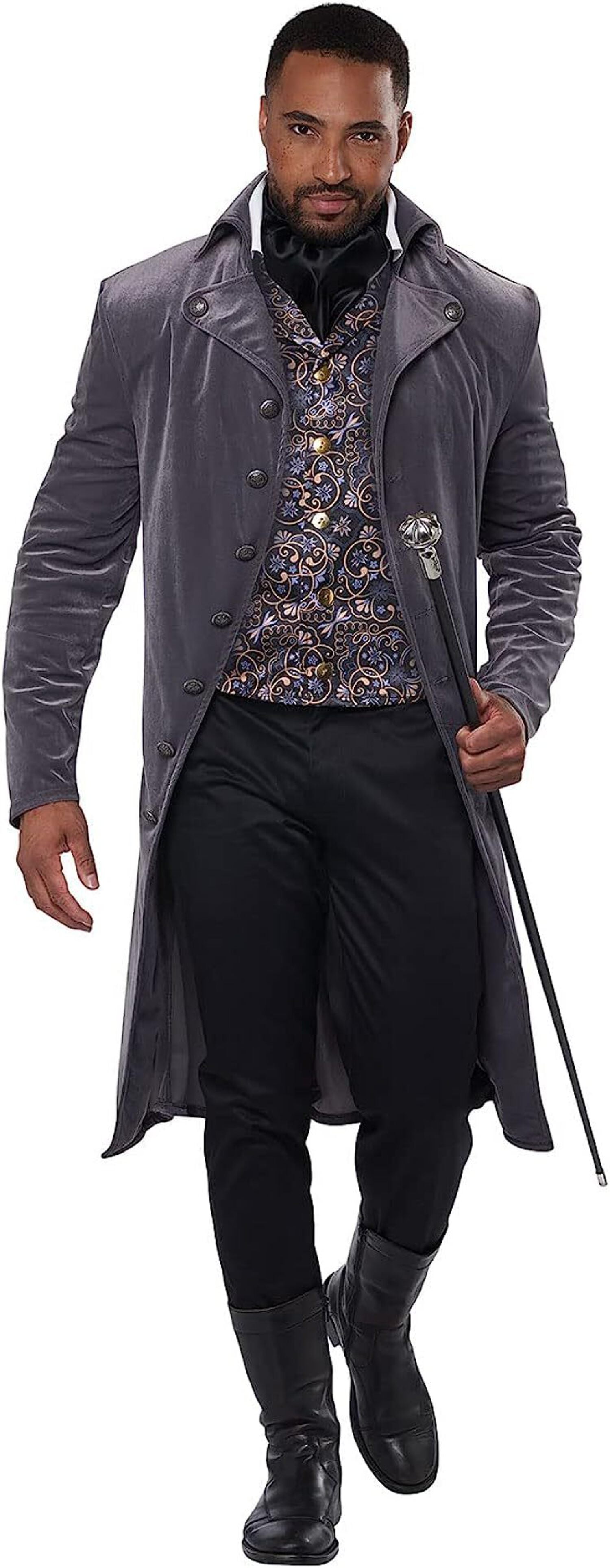 Mens Regency Coat and Vest Set - Adult Costume - Walmart.com