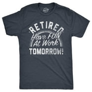 Decked-Out-Duds Cool Retired Men's Graphic Tee, Funny Retirement Gift ...