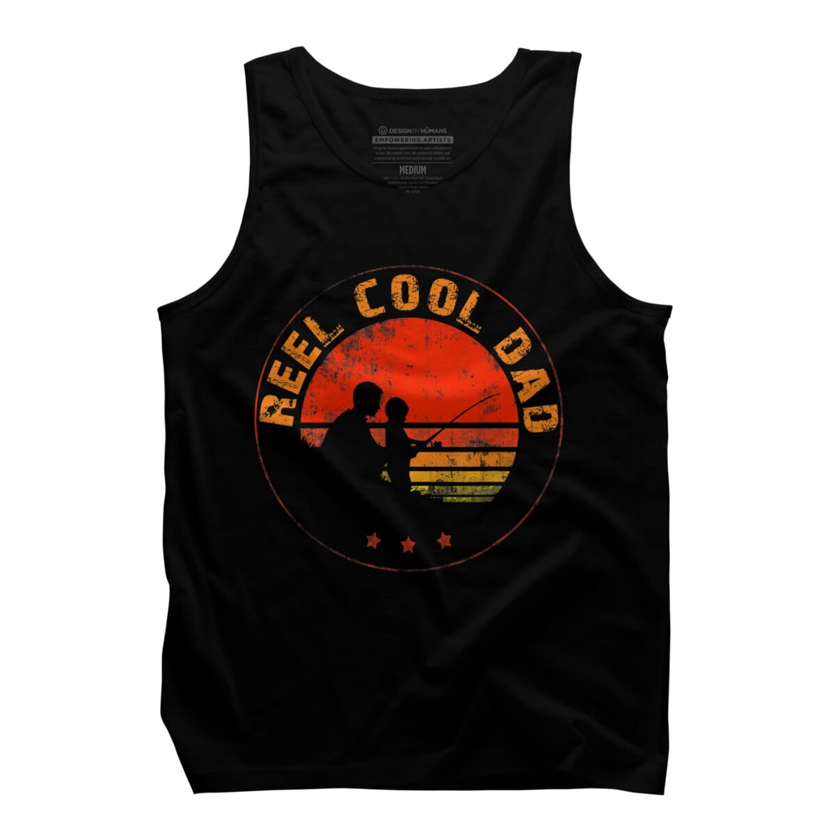 Mens Retro Reel Cool Dad Fishing Daddy Vintage Fathers Day Gift Mens ...