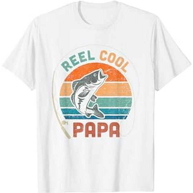 Mens Retro Reel Cool Papa Fishing Funny Fathers Day T-Shirt - Walmart.com Mens Retro Reel Cool Papa Fishing Funny Fathers Day T-Shirt - Walmart.com