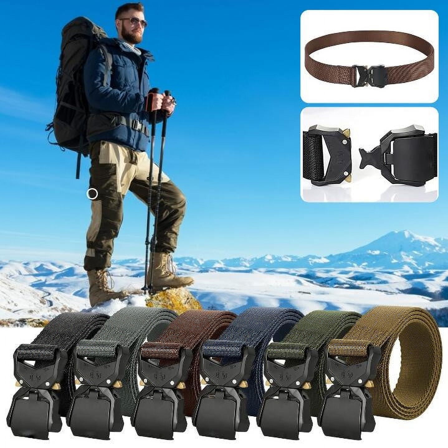 Mens Rigging Belts, Outdoor Belts, Durable Nylon Webbing, Adjustable ...