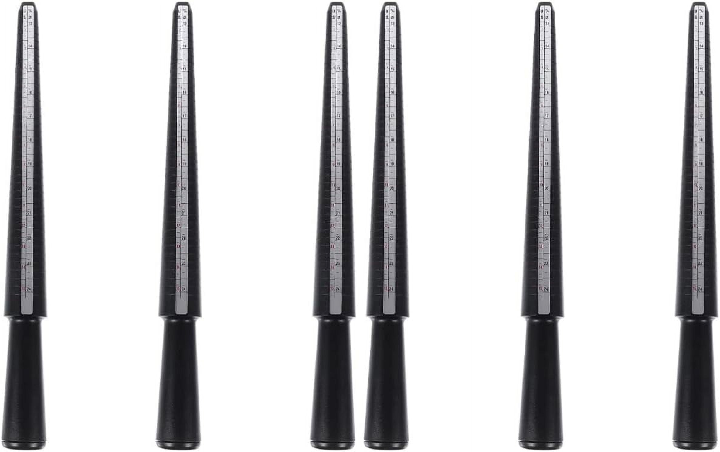 Mens Rings Mens Rings Mens Rings Black Rings 6 Pcs Ring Sizer Finger ...