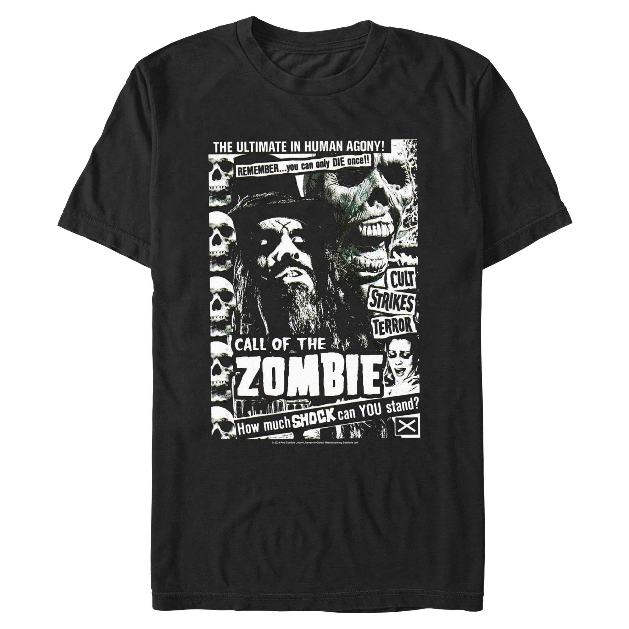 Mens Rob Zombie Call Of The Undead T Shirt - Walmart.com