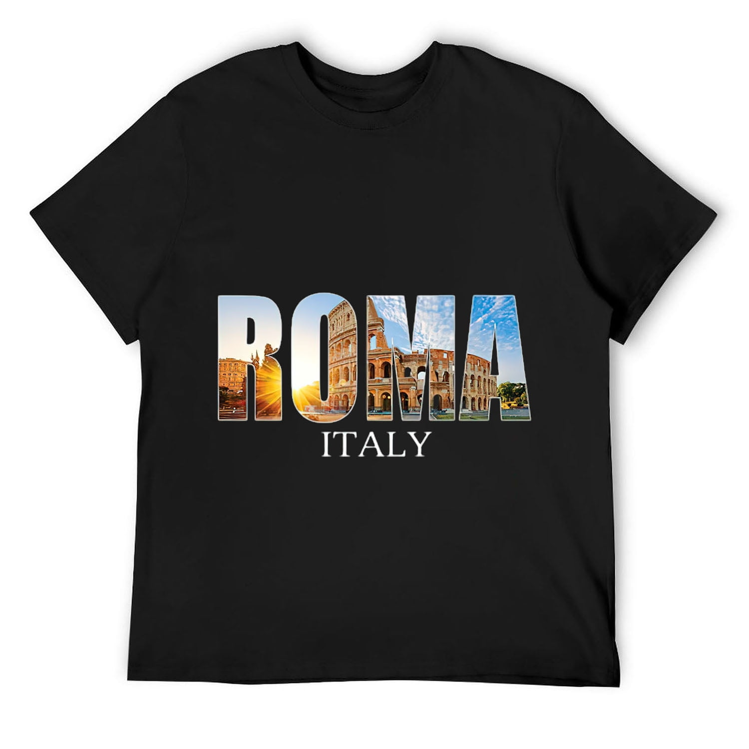 Mens Rome Italy Italian Flag Italia Tourist Colosseo Souvenir T-Shirt ...