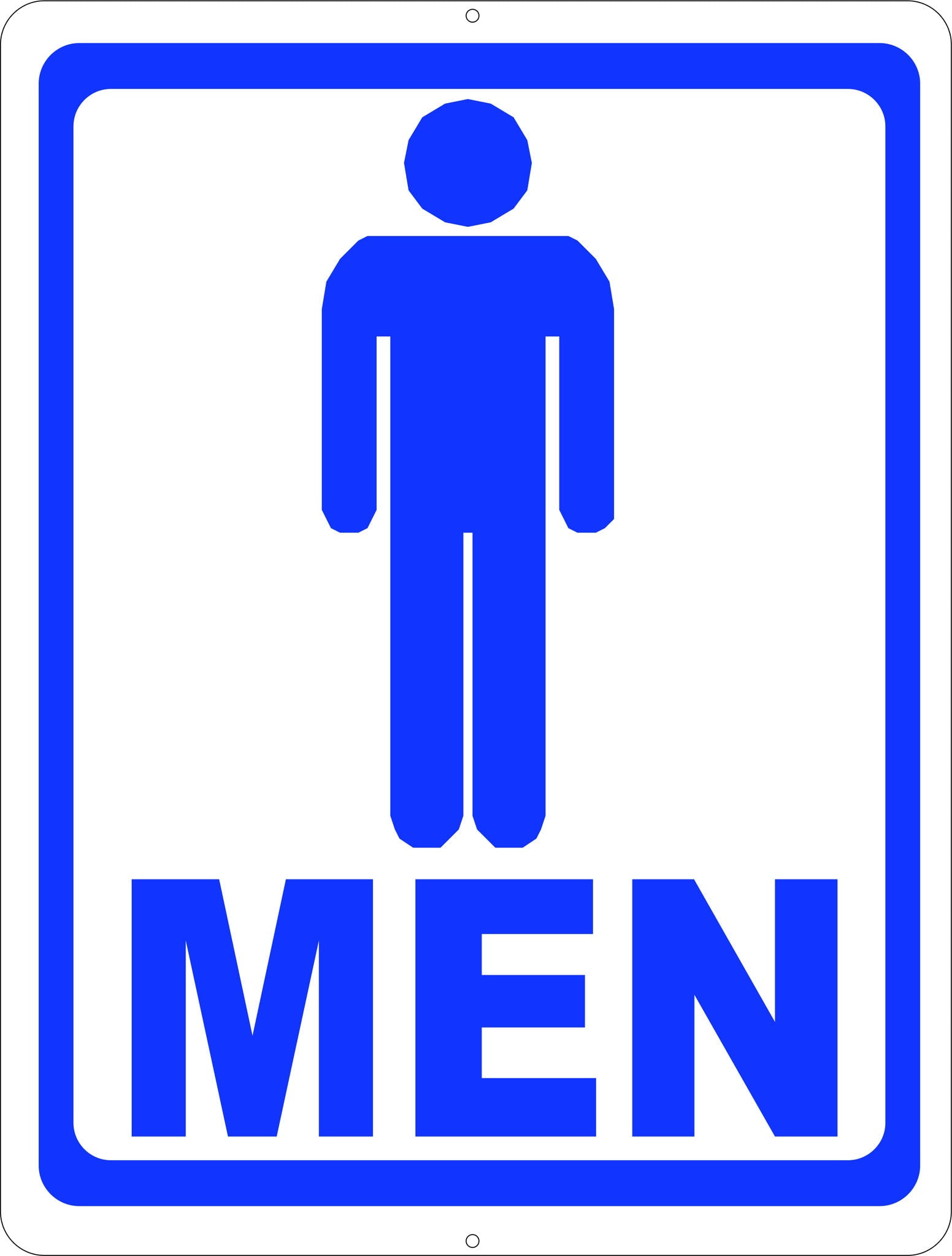 Mens Room w/ Symbol Bathroom Sign - Walmart.com