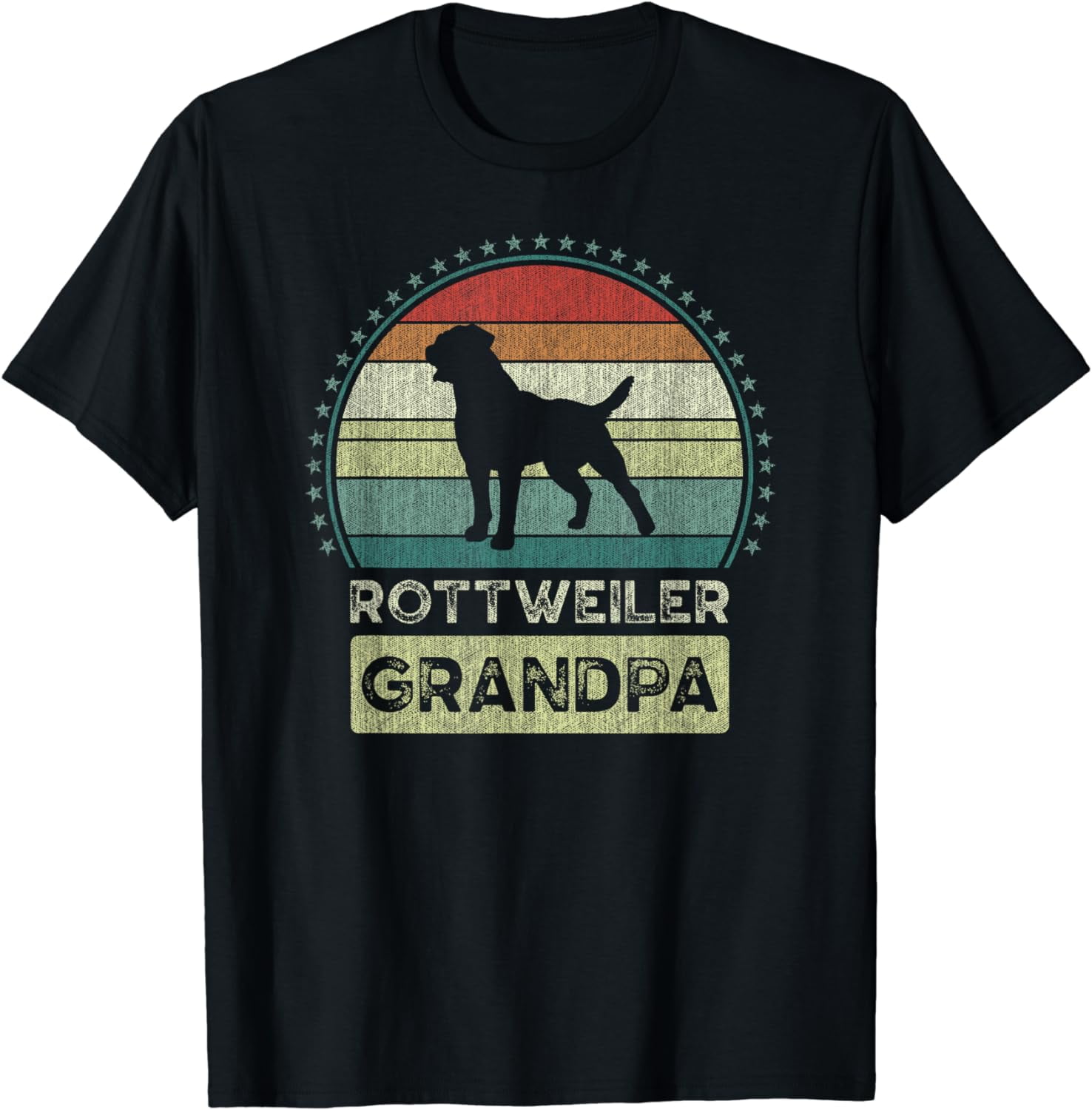 Mens Rottweiler Grandpa, Father's Day, Rottie dog, Grandfather T-Shirt ...