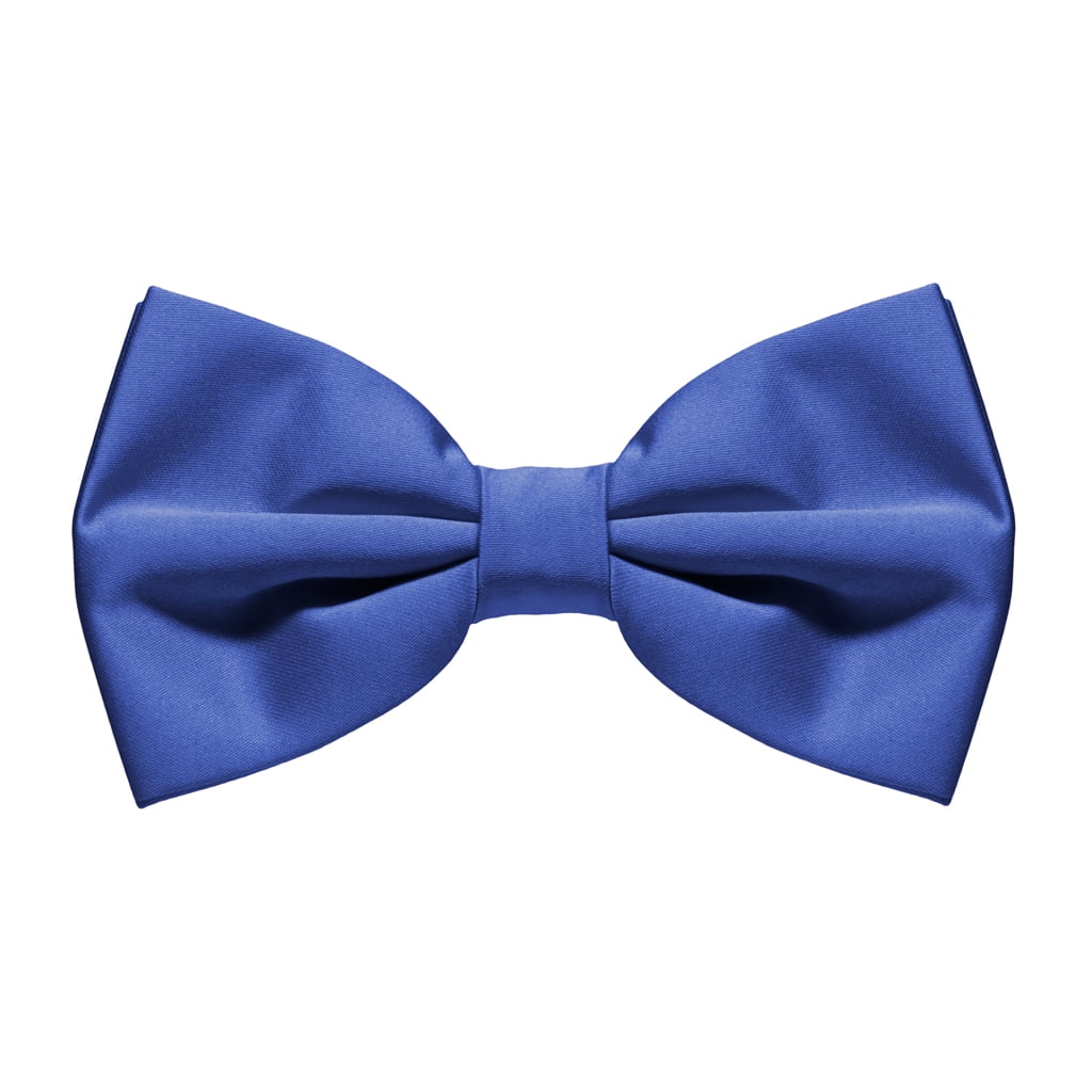 Mens Royal Blue Bow Tie - Pre-Tied Wedding Prom Party bowtie - Walmart.com