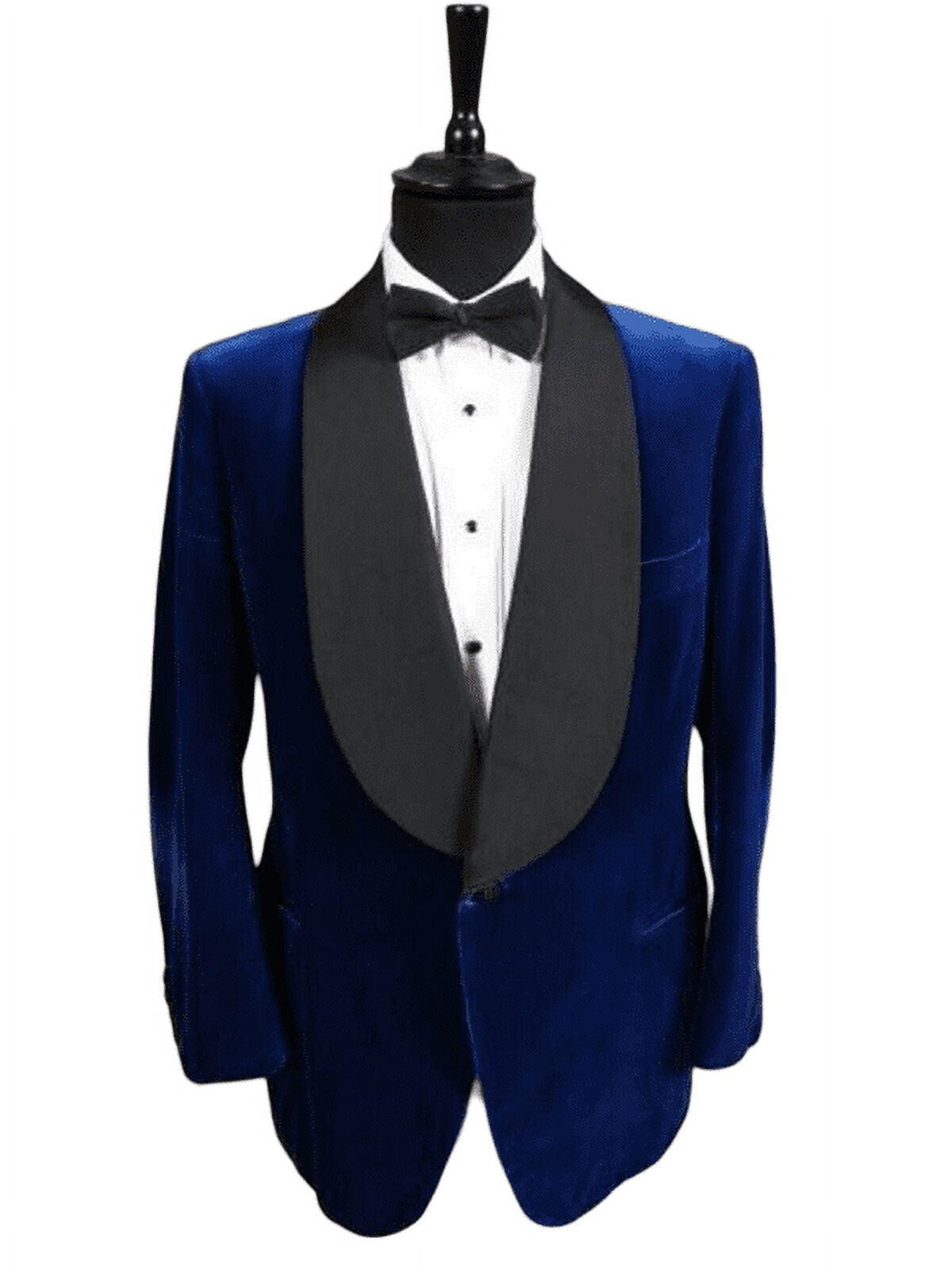 Mens Royal Blue Velvet Dinner Jacket – Groomsmen & Wedding Party Wear ...