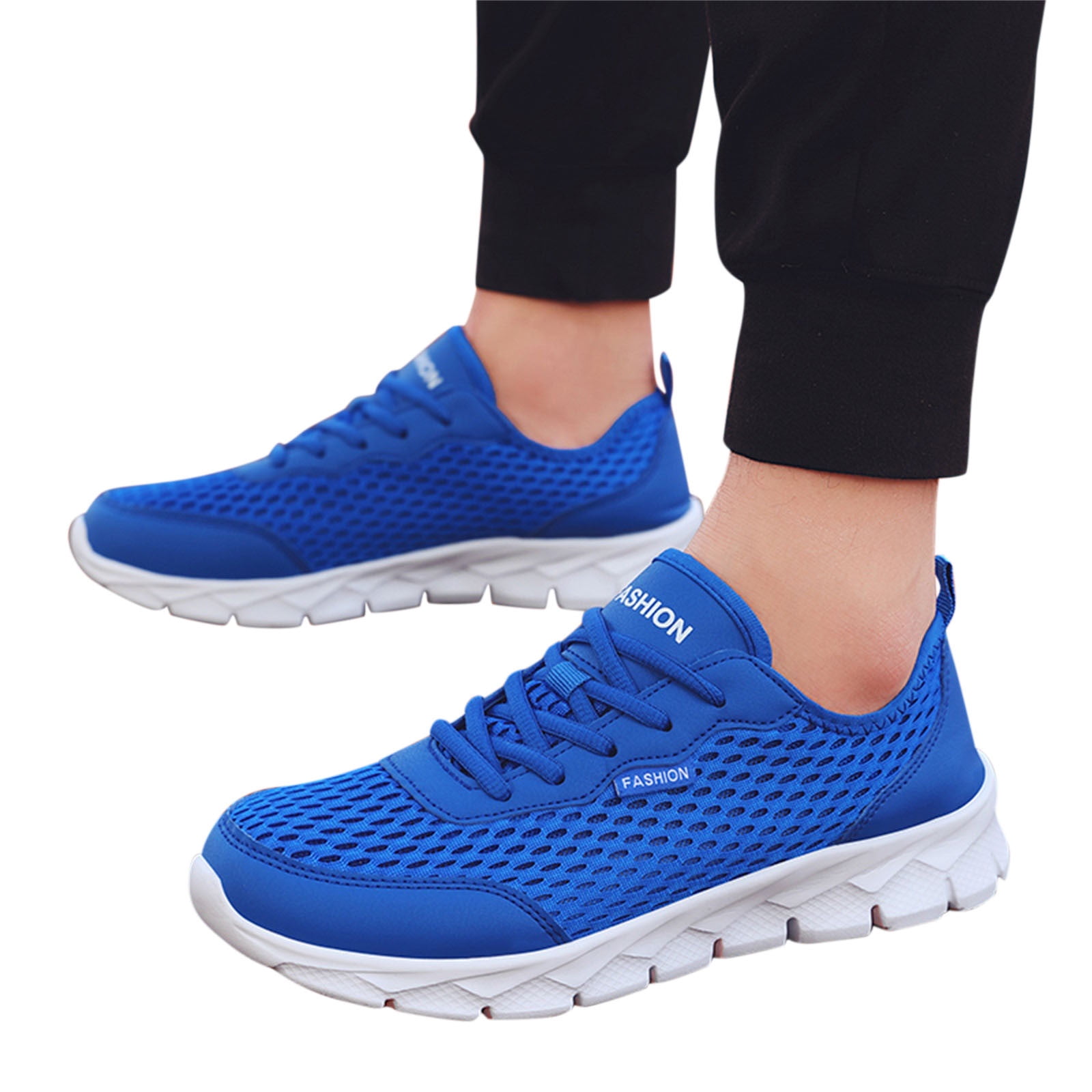 Mens Running Shoes Non Slip Fashion Sneakers Breathable Hands Free ...
