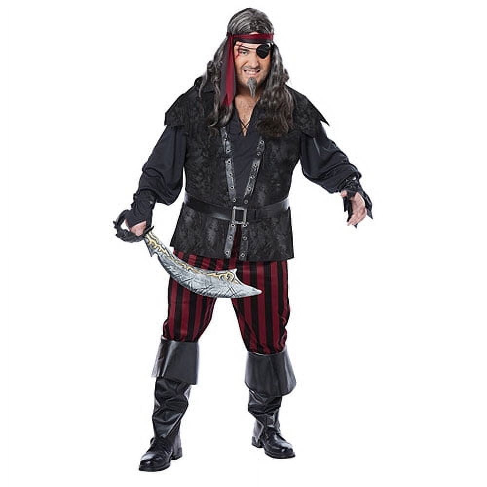Ruthless Rogue Pirate Mens Plus Costume - Walmart.com