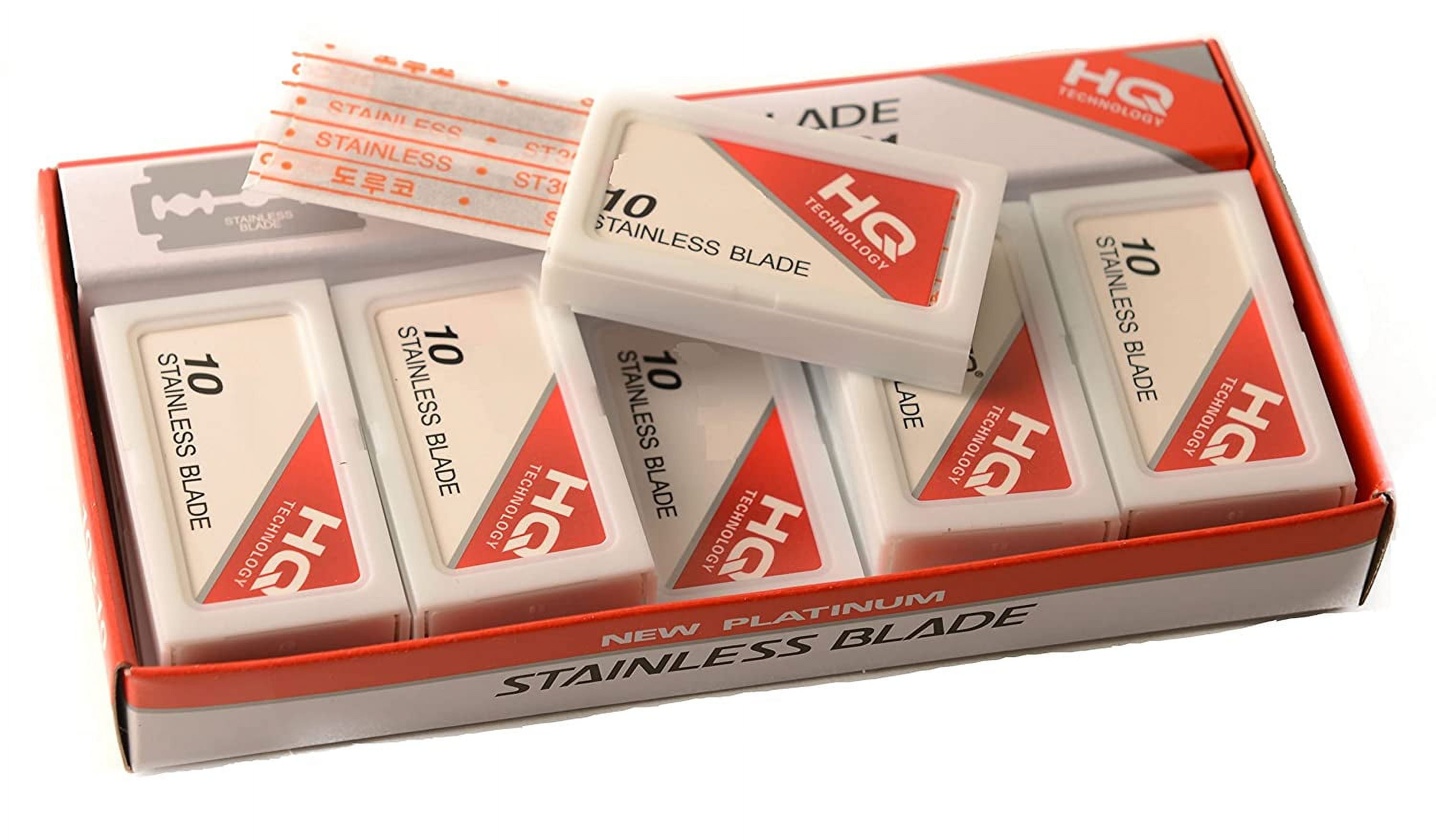 Mens Safety Razor Blades for Shaving - Double Edge Stainless Steel ...