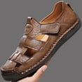 Mens Sandals for Men Men's Black Brown Size Summer Shoes Male Hiking ...