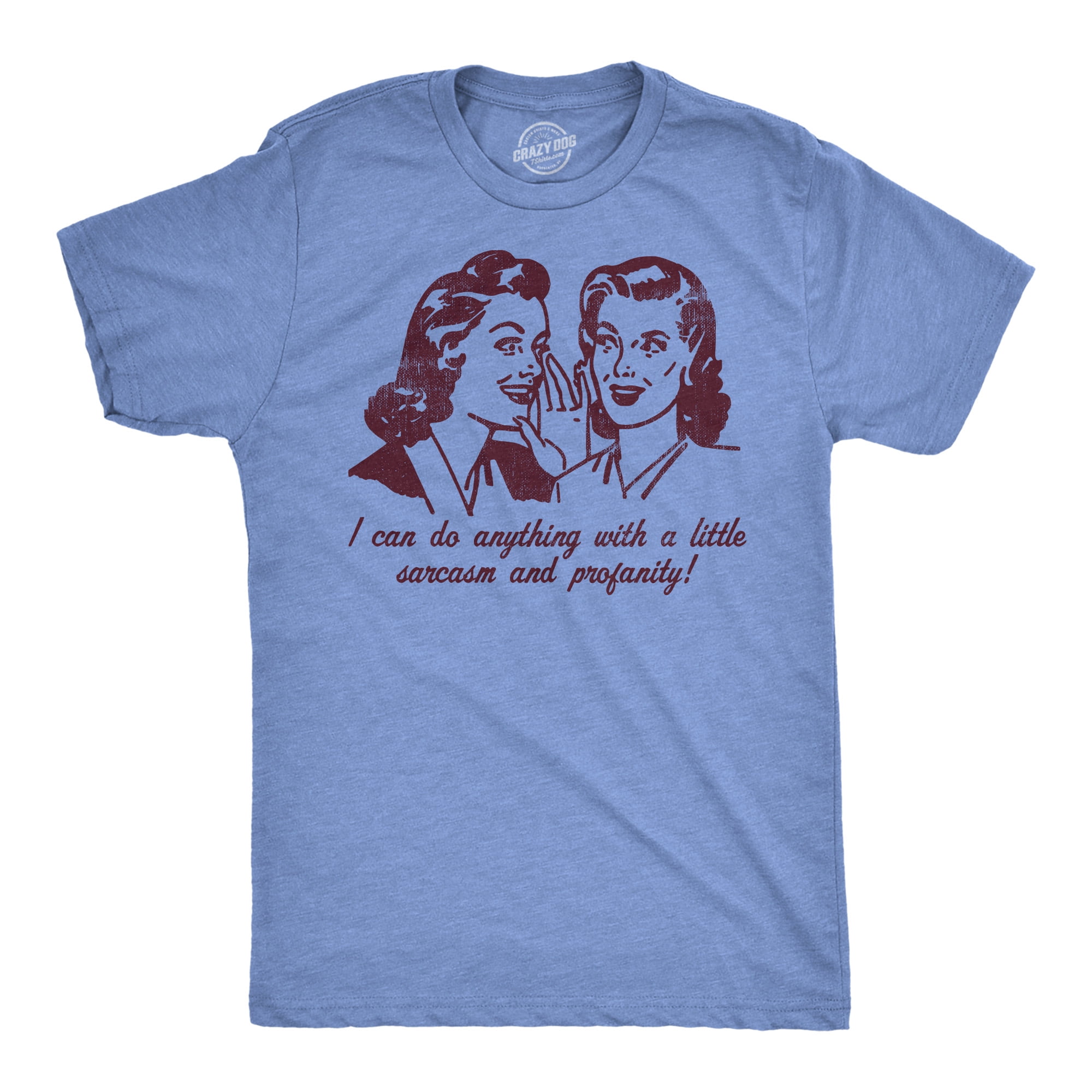 Mens Sarcasm and Profanity Tee Funny Graphic T Shirts for Men Graphic ...