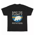 Mens Save The Floaty Potatoes T-Shirt Manatee Sea Conservation Tee Gift ...
