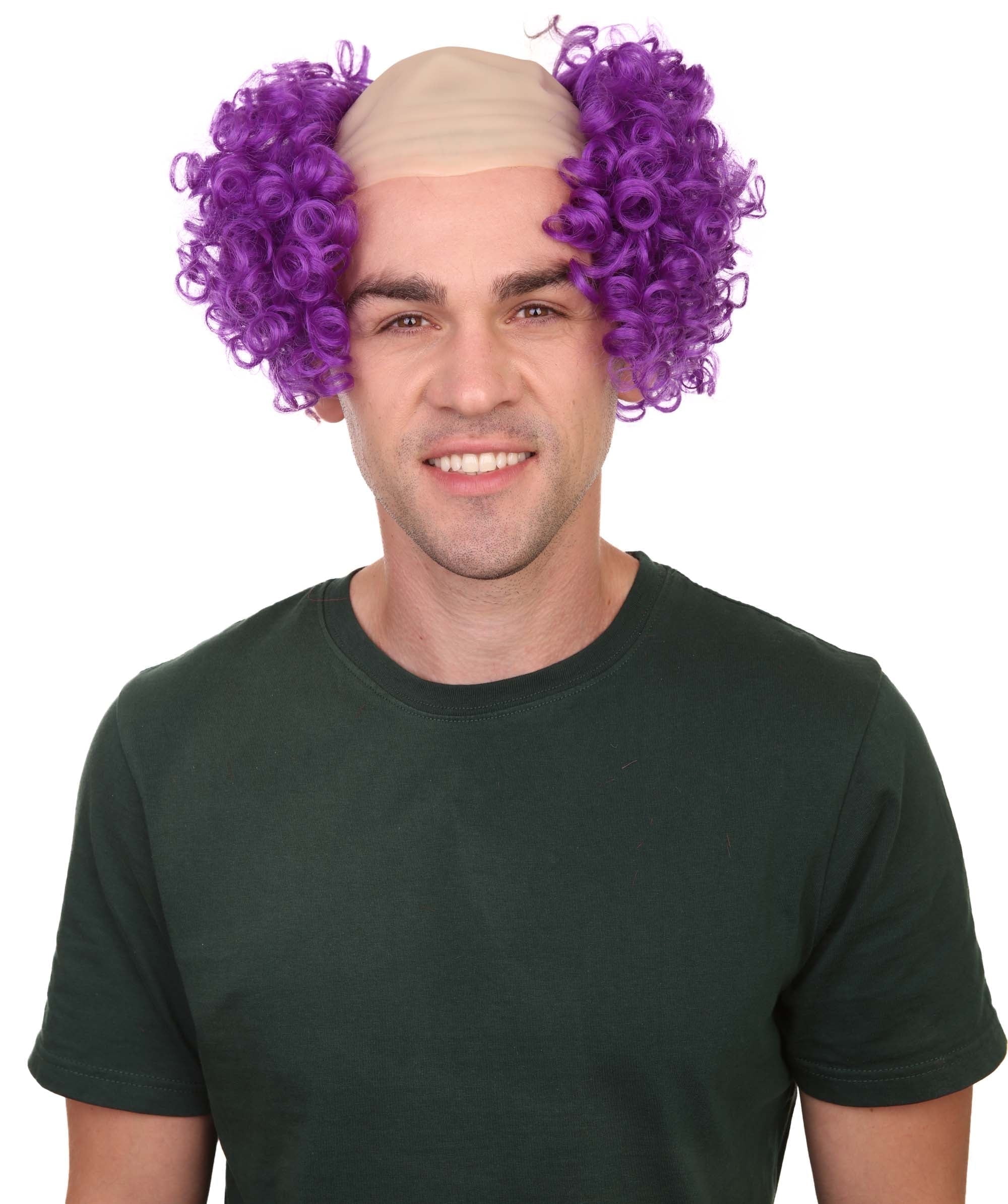 Mens Scary Bald Clown Curly Wigs Collection | Cosplay Halloween Wigs ...