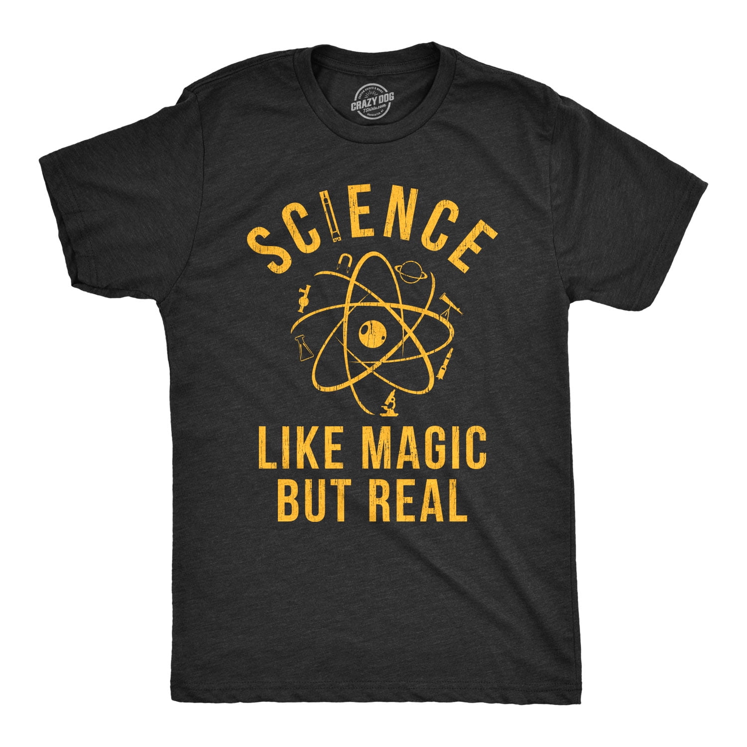 Mens Science Like Magic But Real T Shirt Funny Nerdy Teacher Tee ...