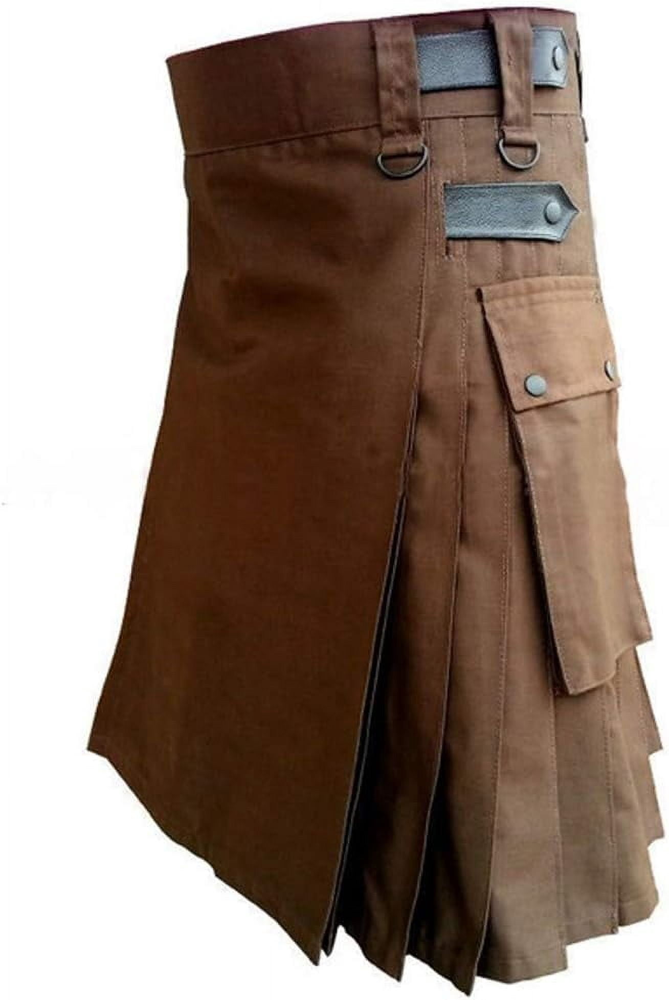 Mens Scottish Utility Kilts Vintage Gothic Pleated Skirts Vintage ...