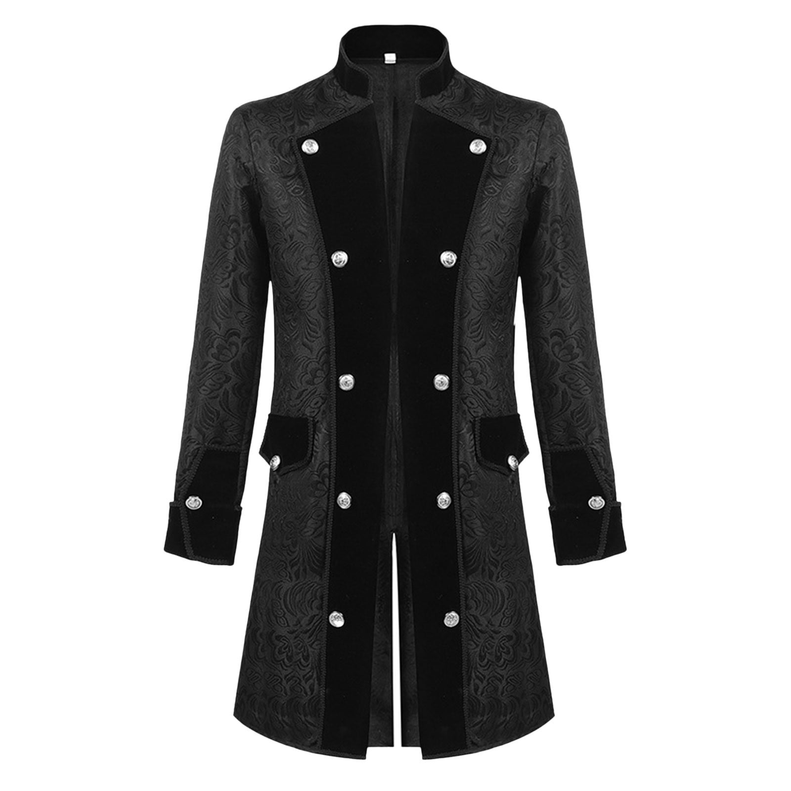 Mens Sequin Tuxedo Jacket Tails Slim Fit Tailcoat Dress Coat ...