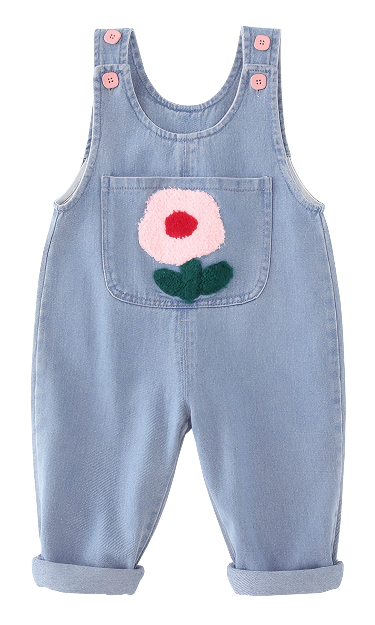 Happy Cherry Baby Denim Overalls Kids Boys Dungrees Girls Denim Jeans ...