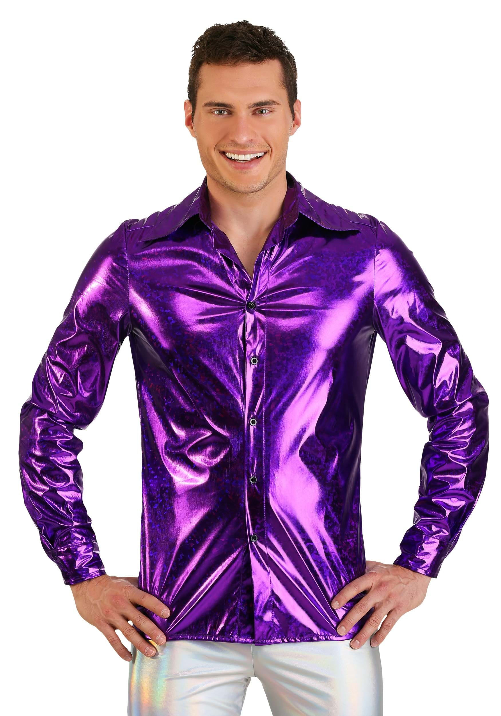 Mens Shattered Glass Disco Shirt - Walmart.com