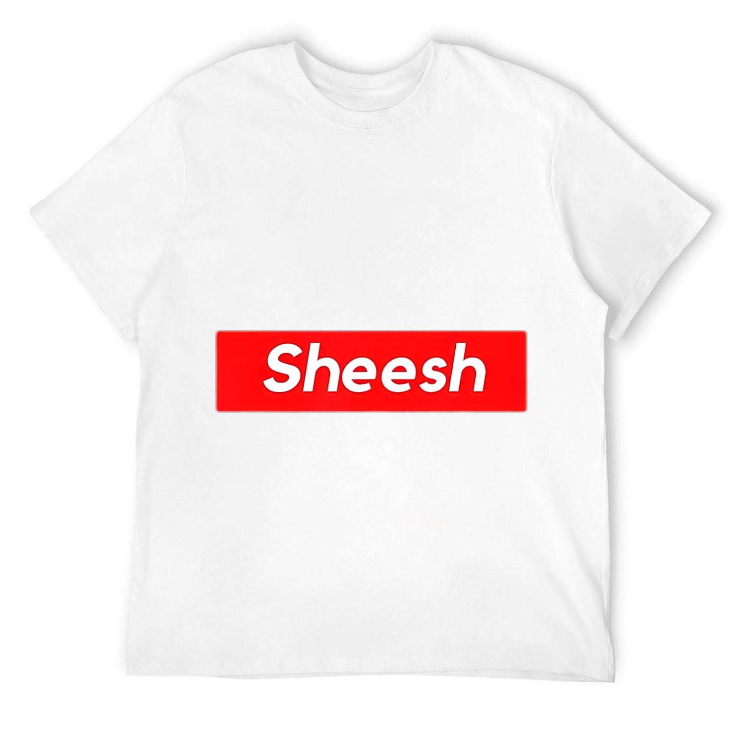 Mens Sheesh Funny Meme T-Shirt White L - Walmart.com