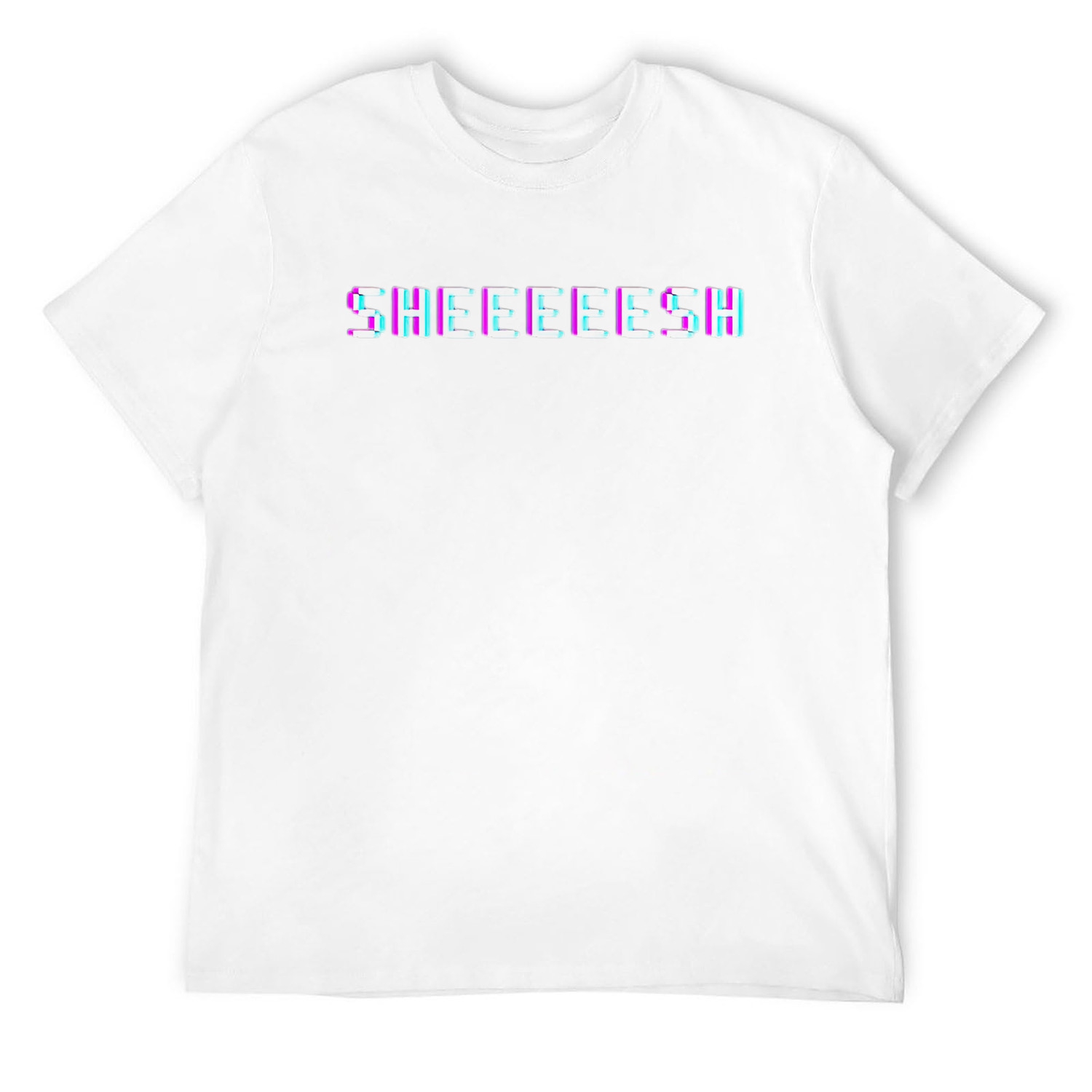 Mens Sheesh Funny Meme Trend White Word Black Bussin Keto Burrito T ...