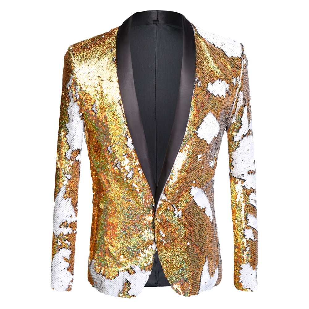 Mens Shining Plus Size Handmake Black Blazer DJ Singers Nightclub ...