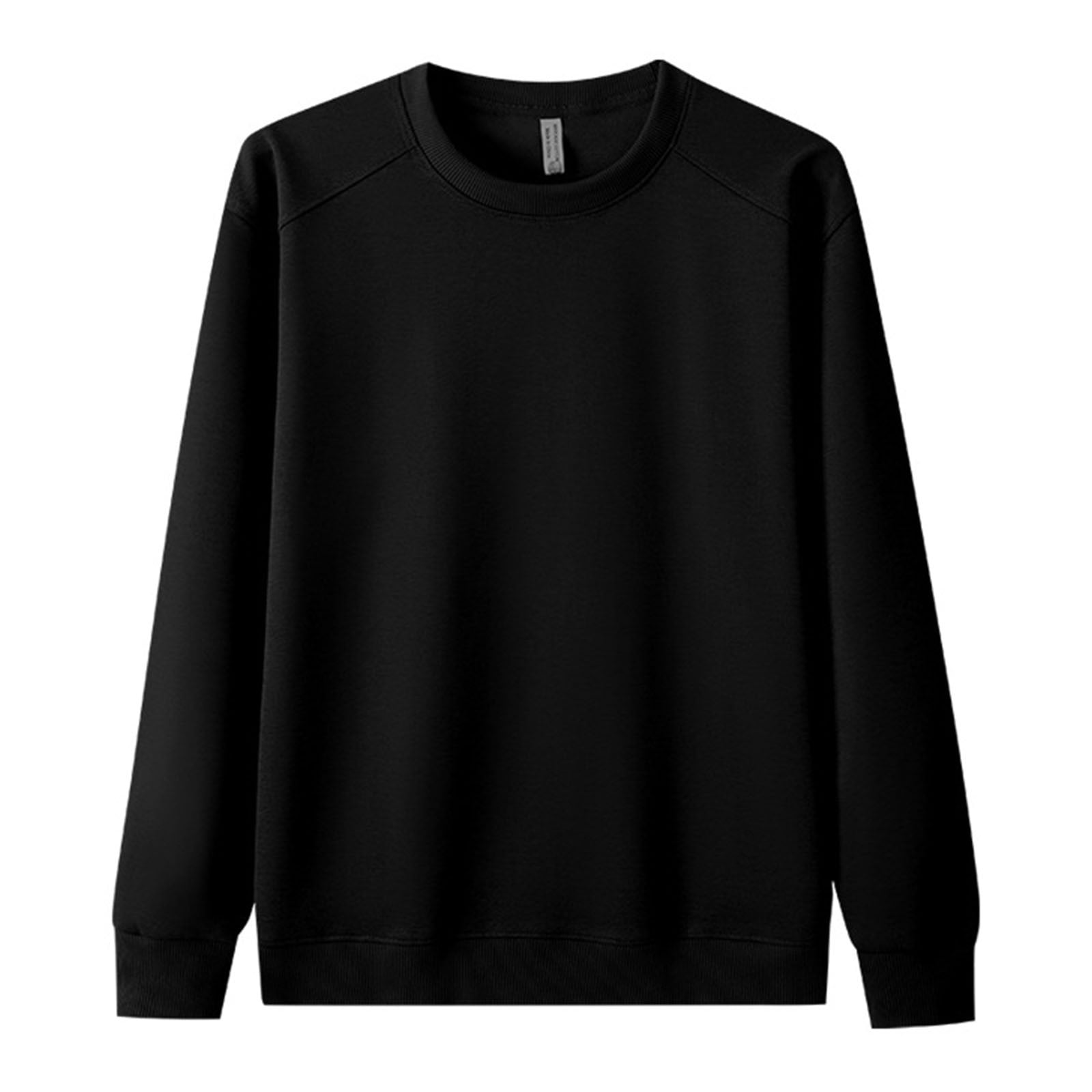 Mens Shirts Under $10 Mens Long Sleeve T-Shirts Crew Neck Loose Causal Basic Tee Tops Plus Size ...