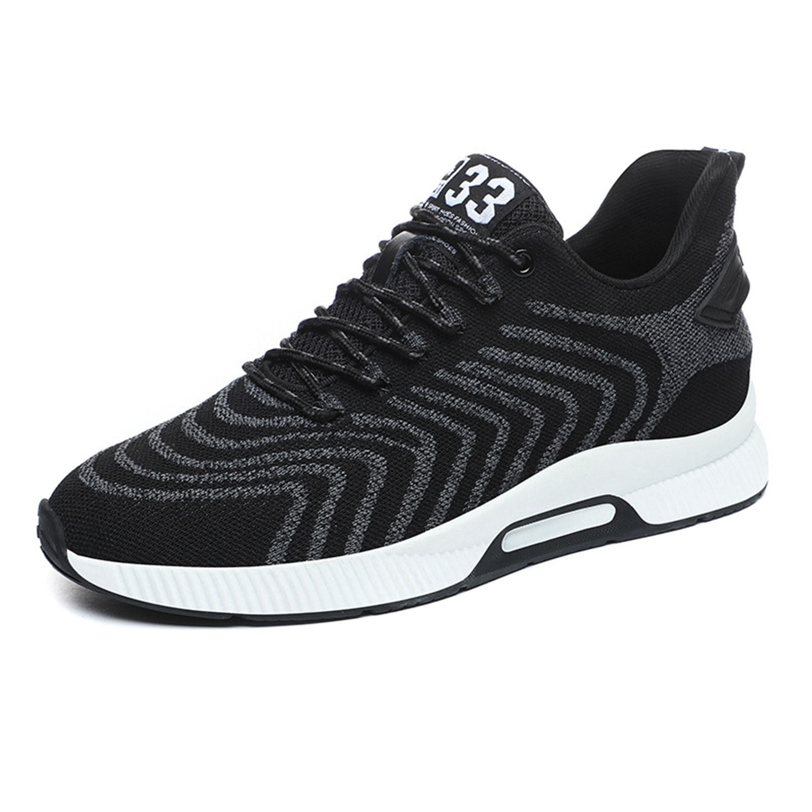 Mens Shoes,Elevator Casual Mesh Trainers Lightweight Breathable Lace Up ...